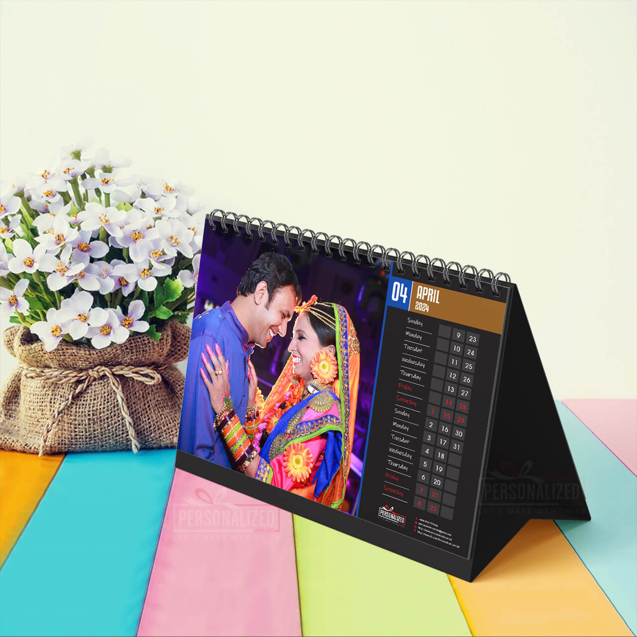 Personalized Desktop Calendar | Design 001 - Personalized Gift Shop in ...