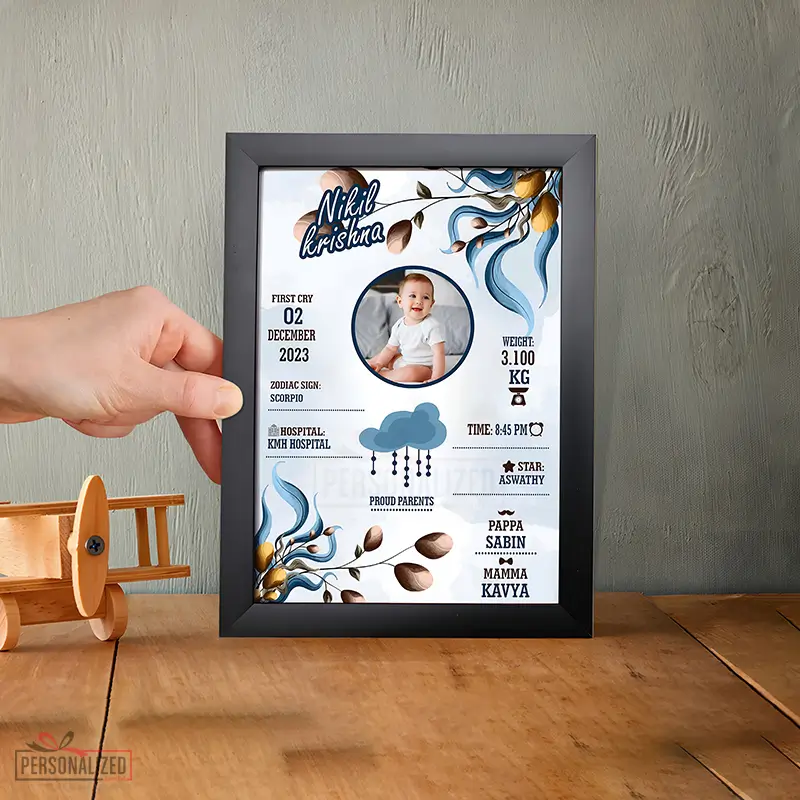 Baby Birth Frame - Code 010 - Personalized Gift Shop in Bangladesh